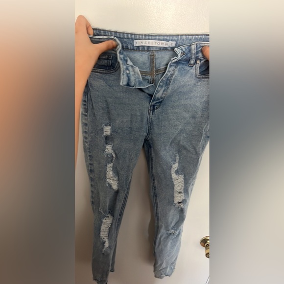 Bottoms | Tinsel Town Ripped Mom Jeans | Poshmark